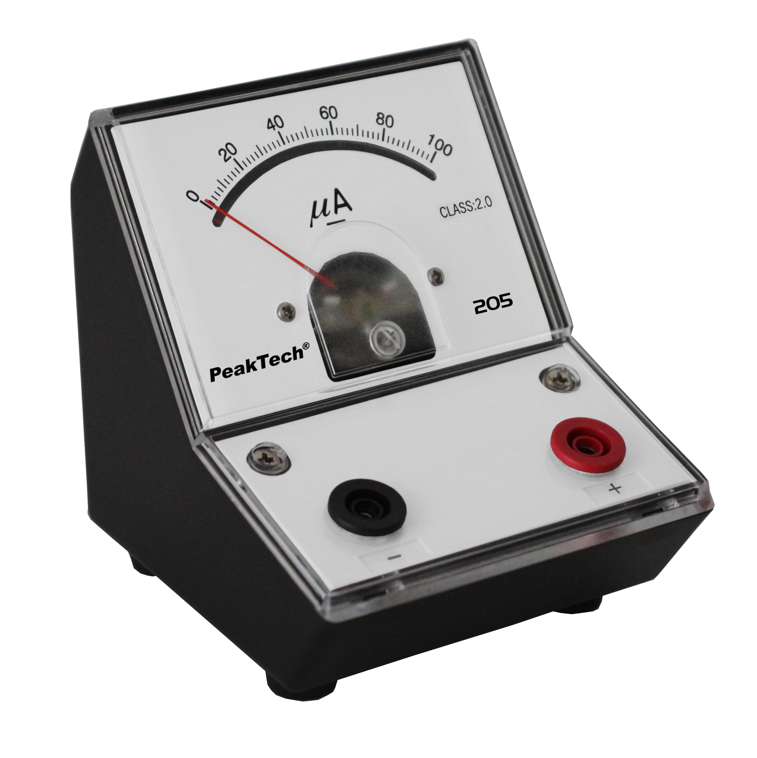 «PeakTech® P 205-02» Analog amperemeter - 0 ... 100µA DC | P 205-02 «PeakTech® P 205-02» Analog amperemeter - 0 ... 100µA DC | P 205-02