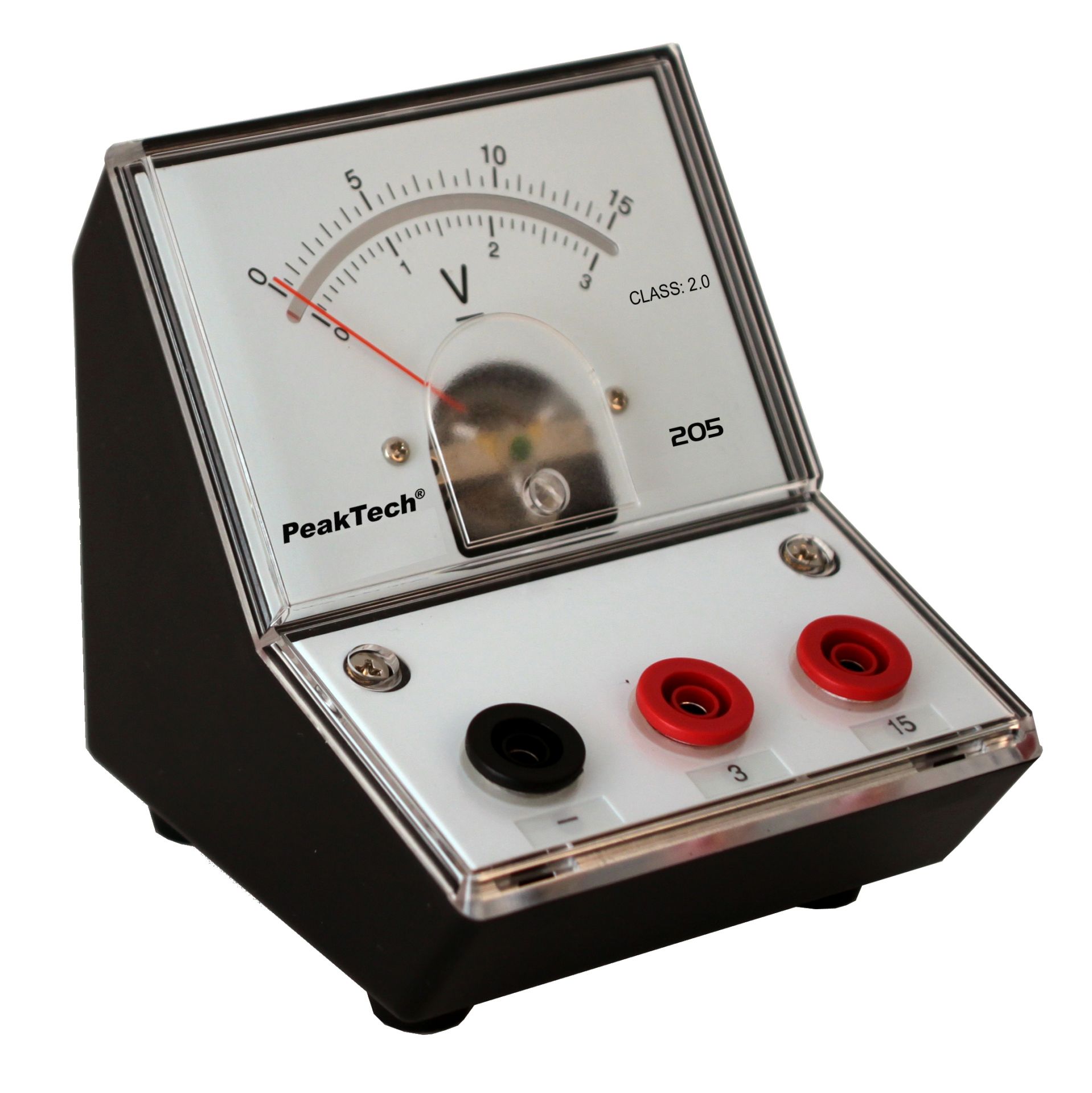 «PeakTech® P 205-05» Analog voltmeter - 0 ... 3V / 15V DC | P 205-05