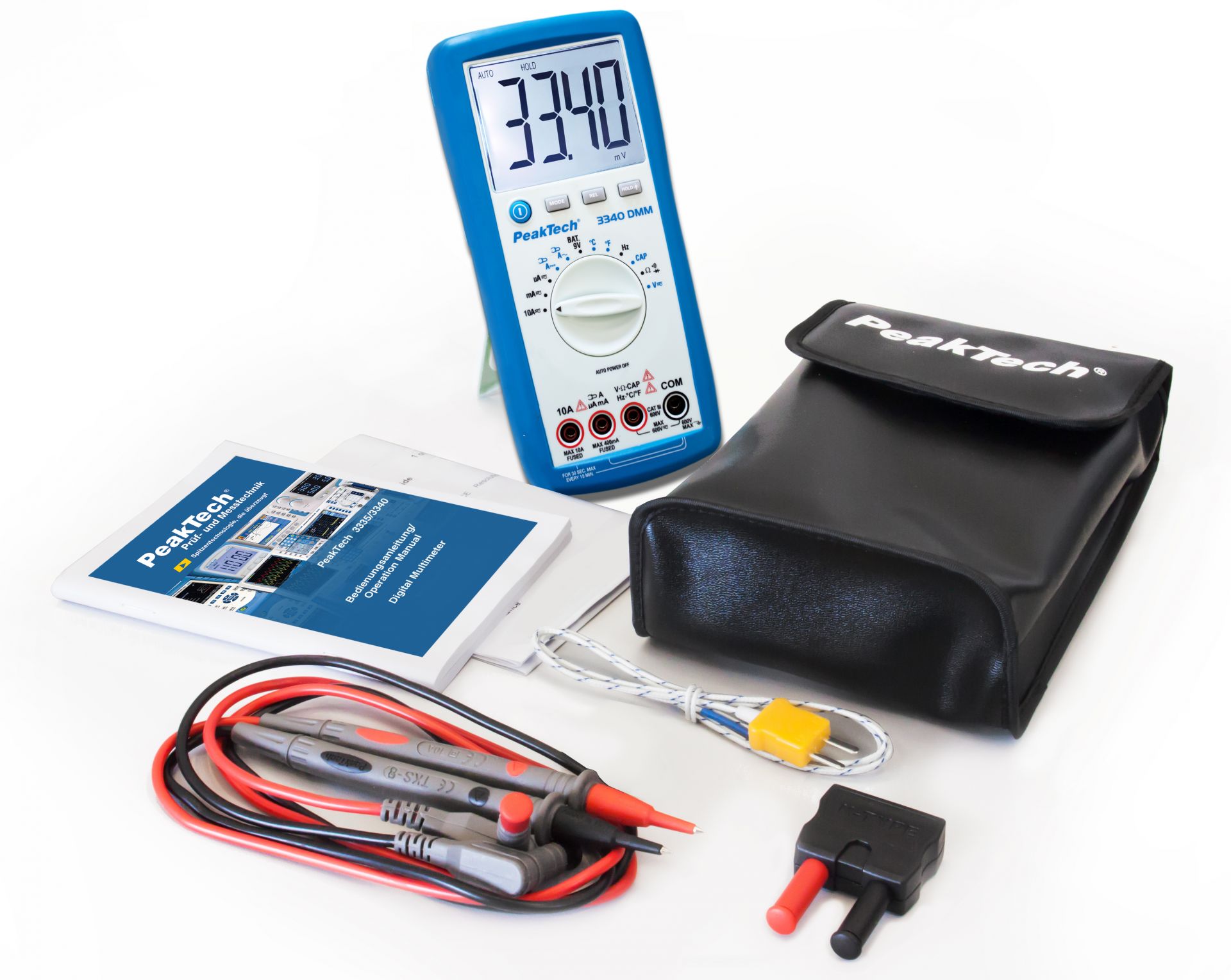 «PeakTech® P 3340» Digital multimeter, 4,000 counts, 600V AC / DC | P 3340