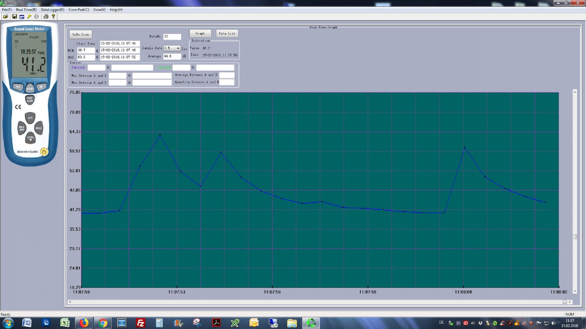 «PeakTech® P 8005» Professional Sound Level Meter with Datalogger | P 8005