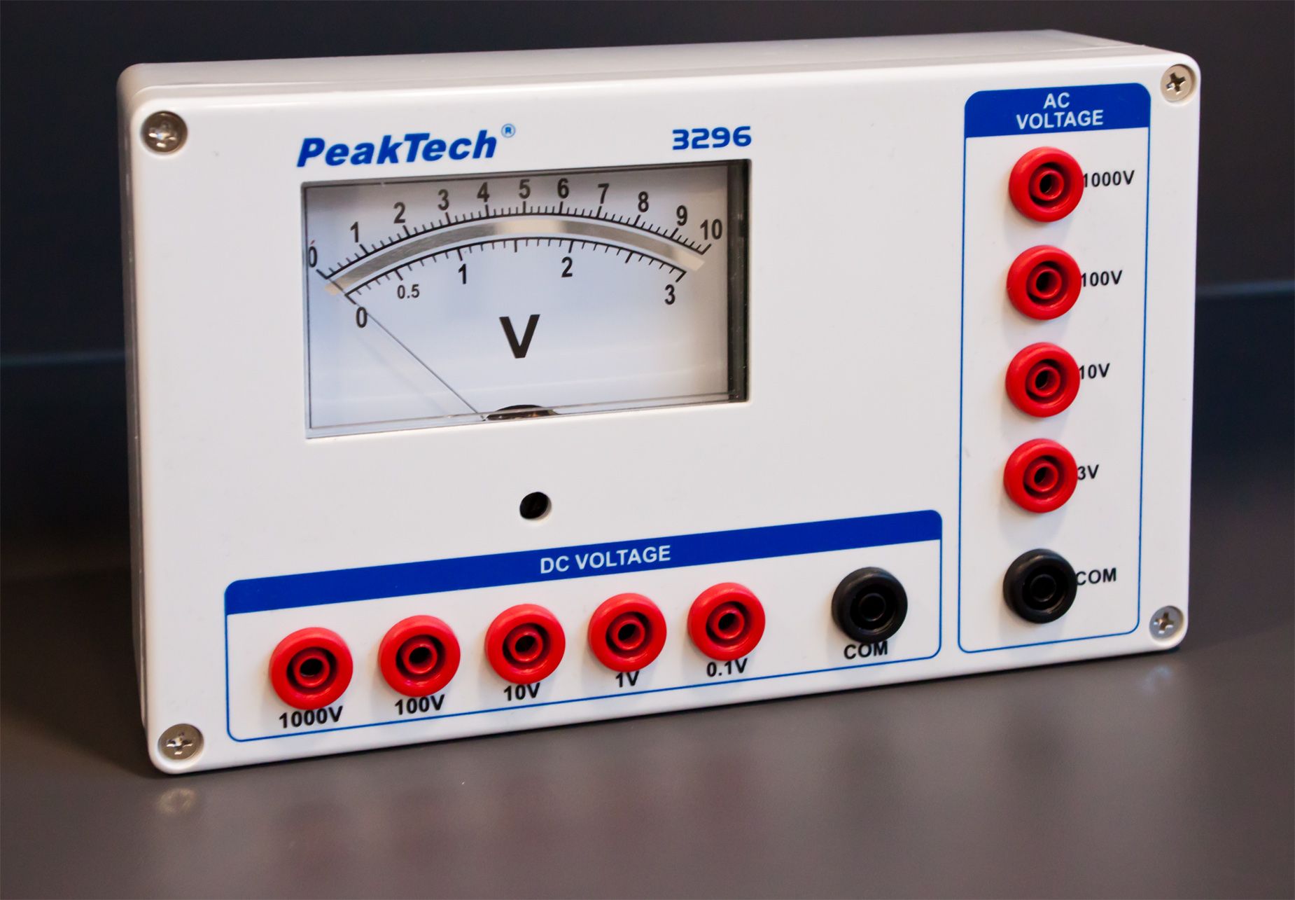 «PeakTech® P 3296» Analog Voltmeter ~ 1000V AC/DC «PeakTech® P 3296» Analog Voltmeter ~ 1000V AC/DC
